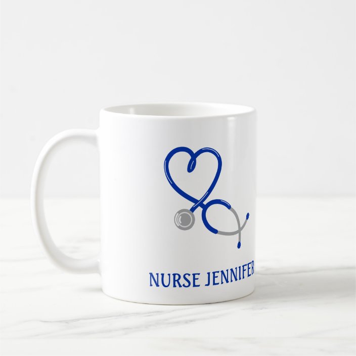 For Doctors and Nurses Personalized Stethoscope Coffee Mug | Zazzle.com