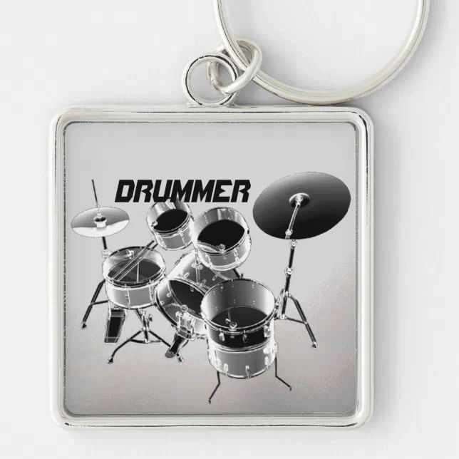 For Drummers | Personalized Gift Keychain | Zazzle