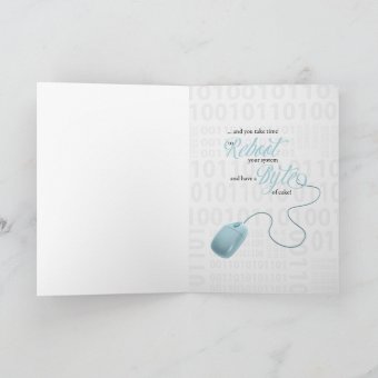 for Employee Funny Birthday Computer Guy Card | Zazzle