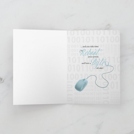 for Employee Funny Birthday Computer Guy Card | Zazzle