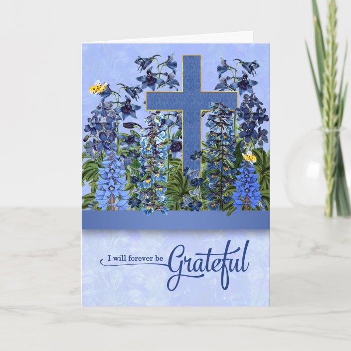 for Friend Thank You Christian Forever Grateful Card | Zazzle.com