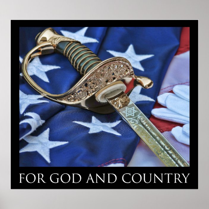 For GOD and Country Poster | Zazzle.com
