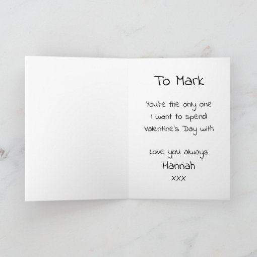 For him post it love note valentines card | Zazzle