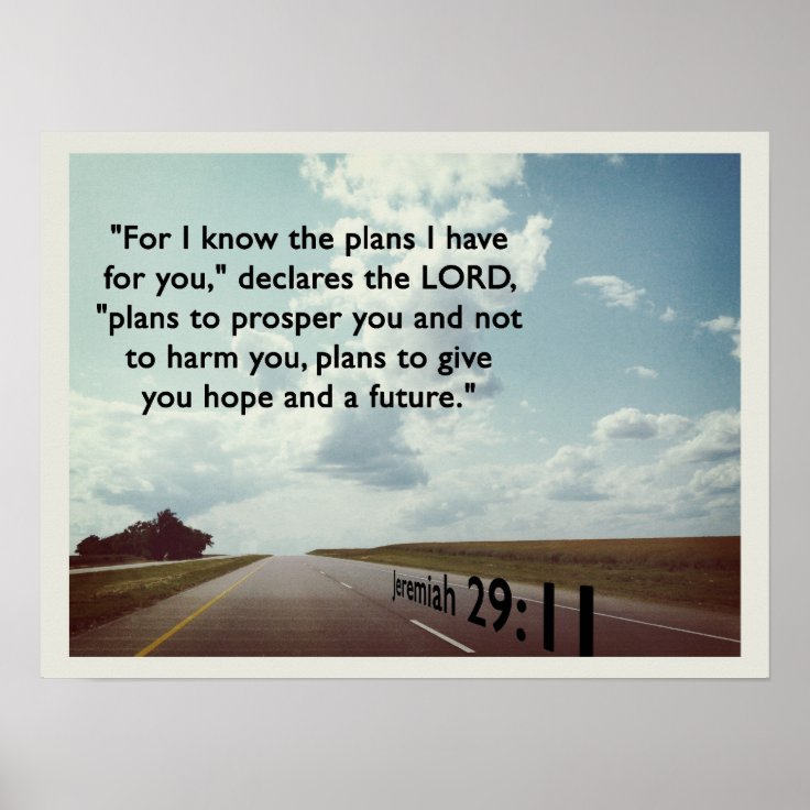 For I know the plans... Poster | Zazzle
