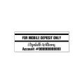 For Mobile Deposit Only Signature Bank Account No. Self-inking Stamp ...