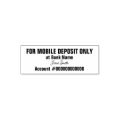 For Mobile Deposit Only Signature Bank App Deposit Self-inking Stamp ...