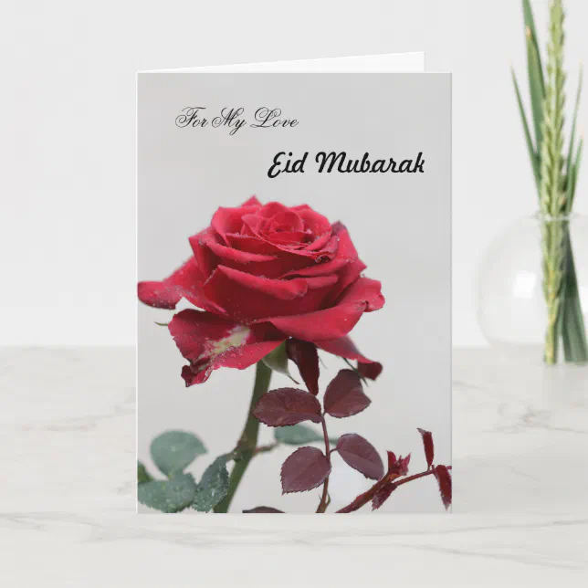 For my Love on Eid Mubarak Card | Zazzle