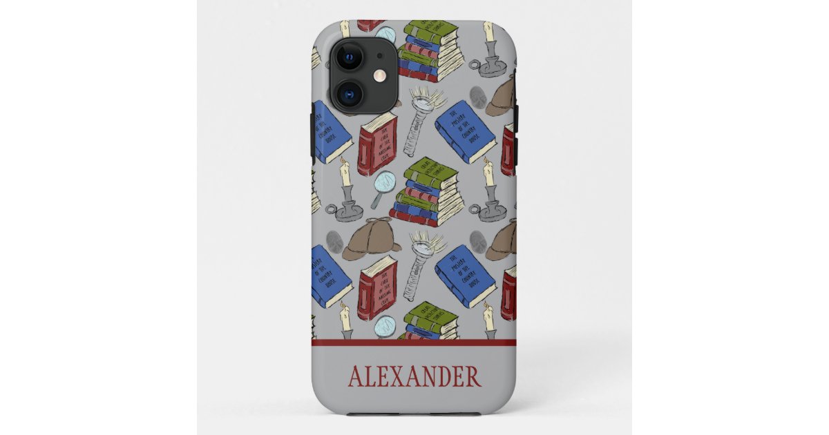 For Readers Mystery Novels Books Patterned Case-Mate iPhone Case | Zazzle