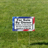 For Sale By Owner Custom Printed Real Estate Sign | Zazzle