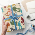 For Skateboarders Skateboarding Graphics Collage Wrapping Paper | Zazzle