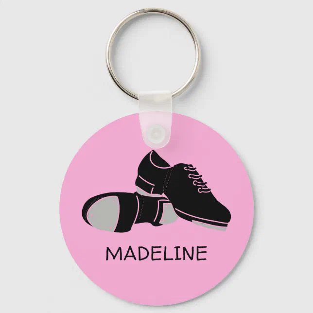 For Tap Dancers Tap Dance Shoes Personalized Keychain | Zazzle