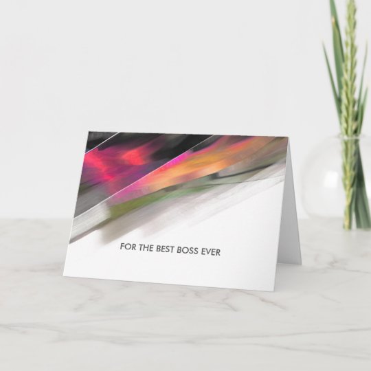 For the Best Boss Ever Custom Greeting Cards | Zazzle.com