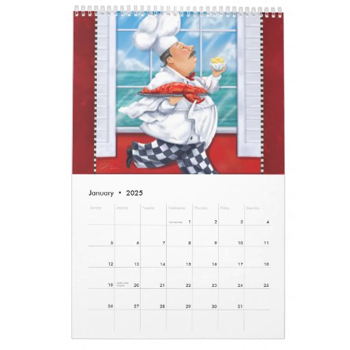 For the Love of CHEFS Calendar 2022 | Zazzle