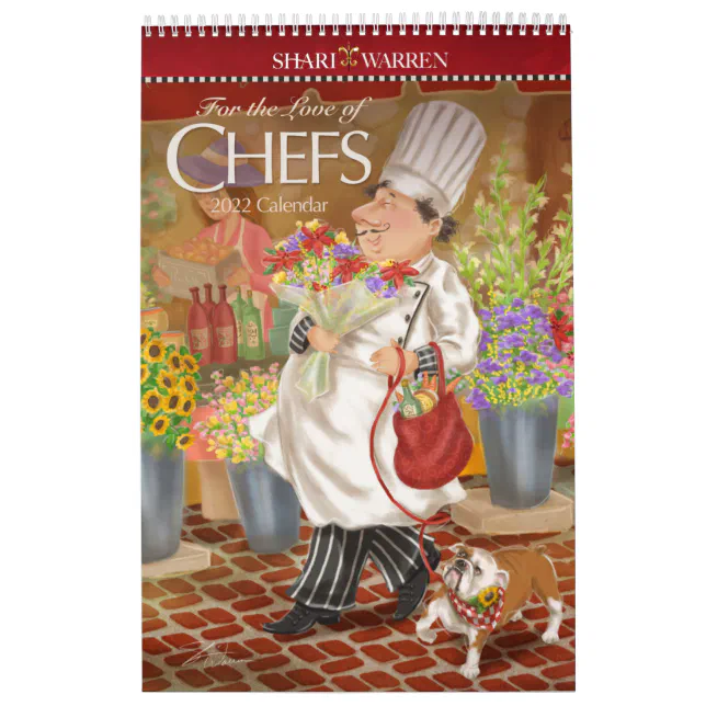 For the Love of CHEFS Calendar 2022 | Zazzle