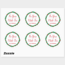 For Your Mistle Toes Labels, Gift Tags, Christmas Classic Round Sticker ...