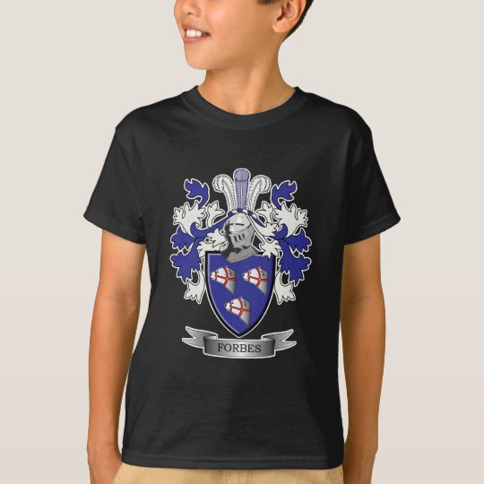 Forbes Family Crest Coat of Arms T-Shirt | Zazzle.com
