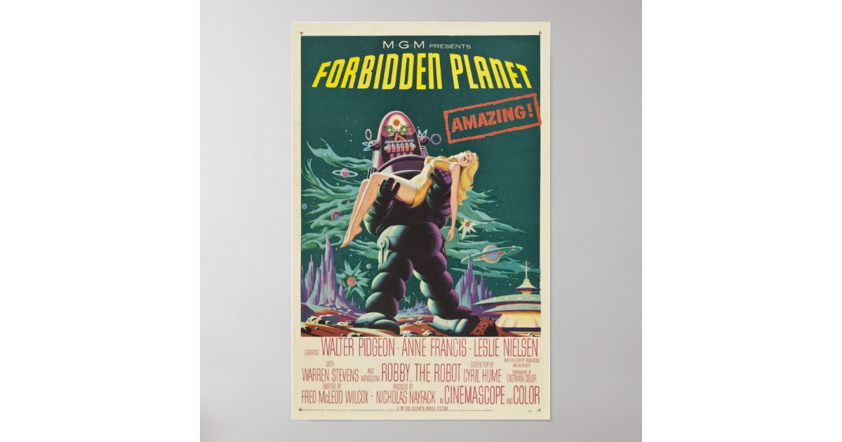 Forbidden Planet Monster Movie Poster | Zazzle