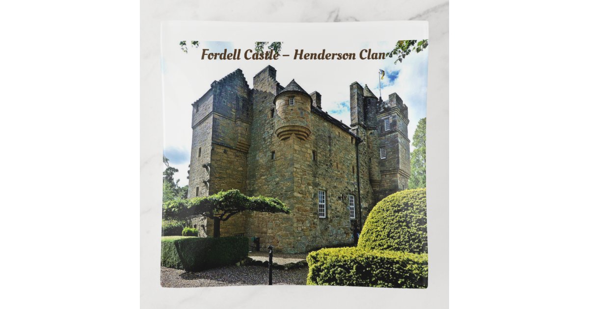 Fordell Castle – Scottish Henderson Clan Trinket Tray | Zazzle