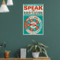 Foreign Language classroom poster (Speak like…) | Zazzle