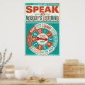 Foreign Language classroom poster (Speak like…) | Zazzle