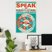 Foreign Language classroom poster (Speak like…) | Zazzle