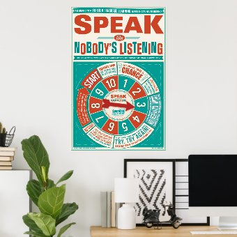 Foreign Language classroom poster (Speak like…) | Zazzle