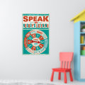 Foreign Language classroom poster (Speak like…) | Zazzle