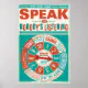 Foreign Language classroom poster (Speak like…) | Zazzle