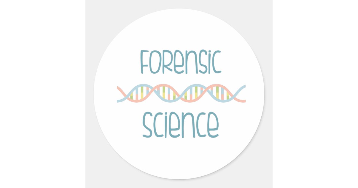 Forensic Science Classic Round Sticker | Zazzle