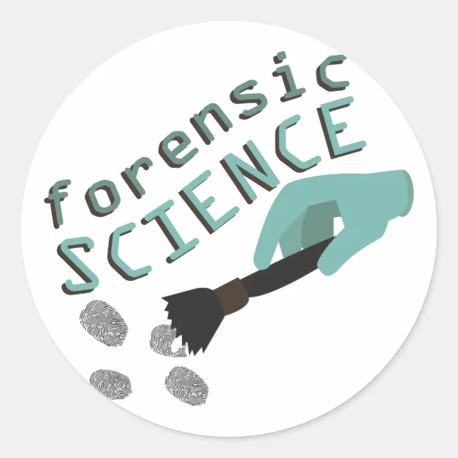 Forensic Science Classic Round Sticker | Zazzle
