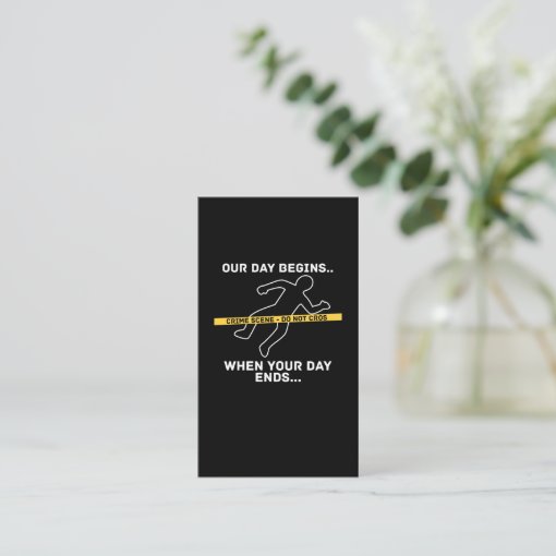 Forensic Science Investigator Detective Forensics Business Card | Zazzle