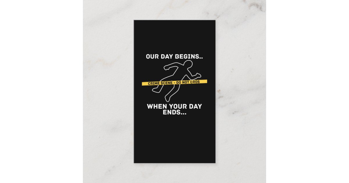 Forensic Science Investigator Detective Forensics Business Card | Zazzle