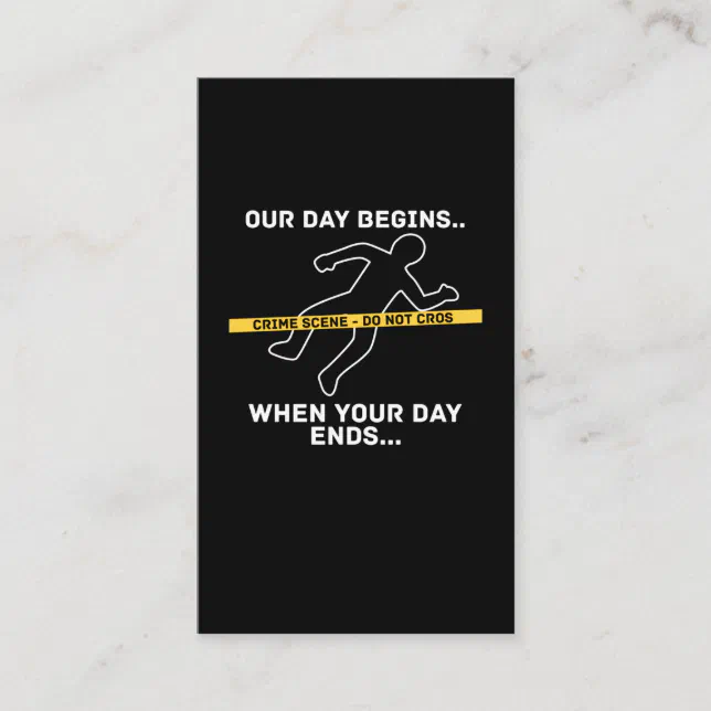 Forensic Science Investigator Detective Forensics Business Card | Zazzle