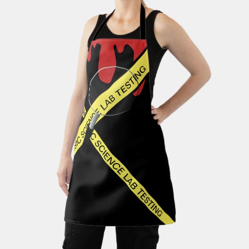 Forensic Science Lab Teacher Testing Class Apron | Zazzle