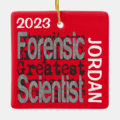 Forensic Scientist Extraordinaire CUSTOM Ceramic Ornament | Zazzle