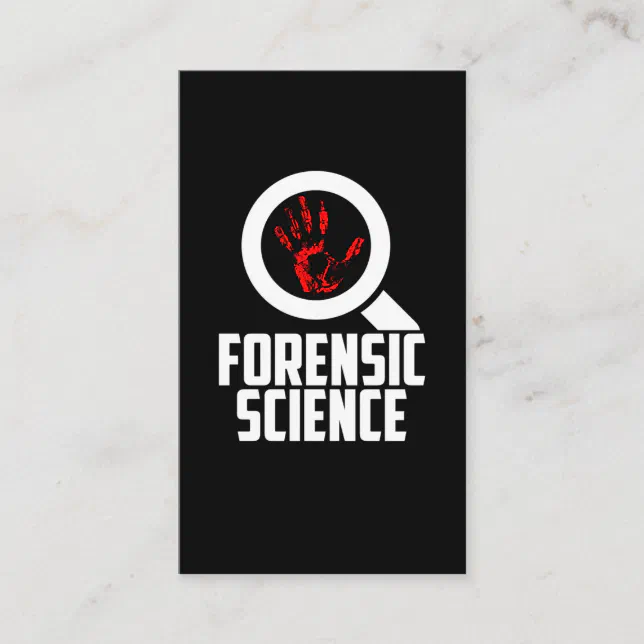 Forensics Scientists Investigator Forensic Detecti Business Card | Zazzle