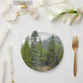 Forest and Mountain Scene Paper Plate | Zazzle