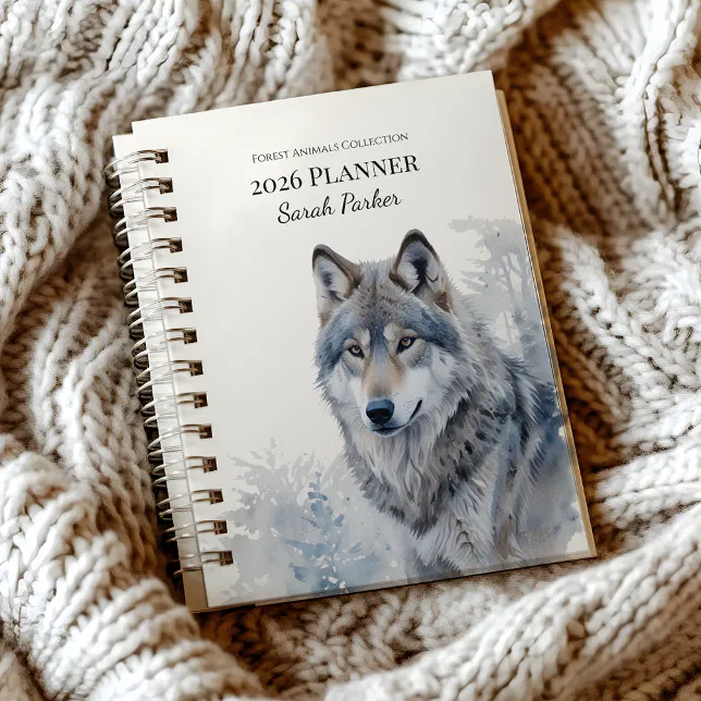 Forest Animals Personalized 2026 Planner | Zazzle