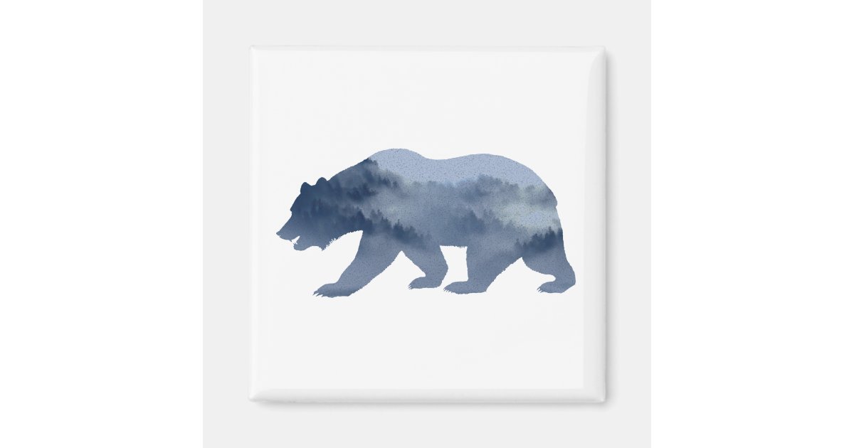 FOREST BEAR MAGNET | Zazzle