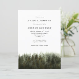 Forest Bridal Shower Invitation | Zazzle