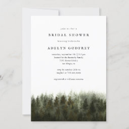 Forest Bridal Shower Invitation | Zazzle
