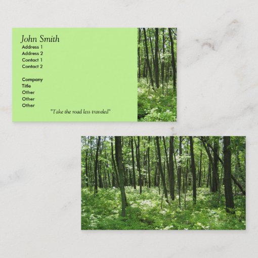 Forest Business Cards | Zazzle