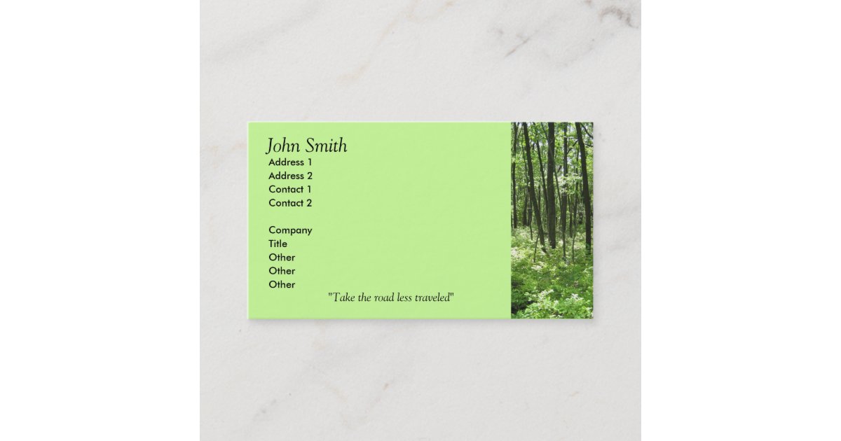 Forest Business Cards | Zazzle