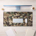 Forest Camo Personalized Monogram Camouflage Desk Mat | Zazzle