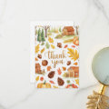 Forest Editable Autumn Fall Thank You Card | Zazzle