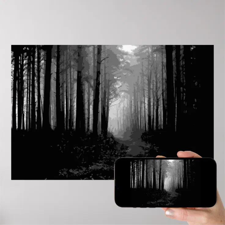 Forest fog 9 poster | Zazzle