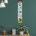 Forest Friends Animals Growth Chart Keep at 8x44! | Zazzle