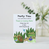 Forest Friends Birthday Party Invitation | Zazzle