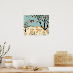 Forest Friends Poster | Zazzle