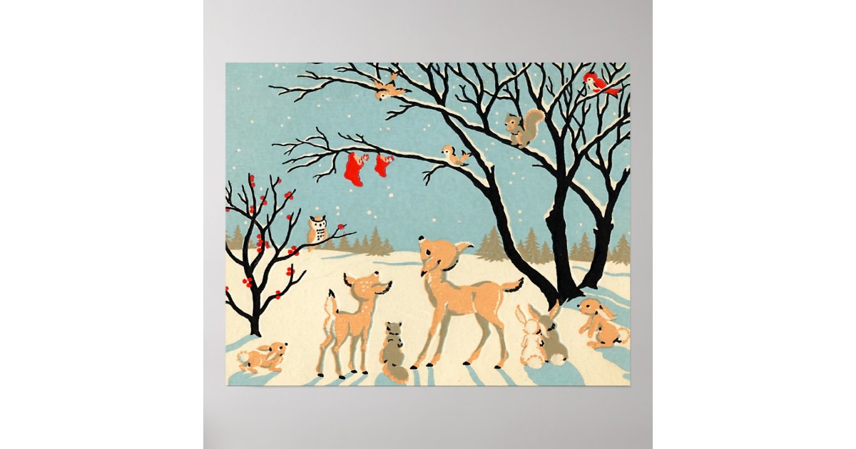 Forest Friends Poster | Zazzle